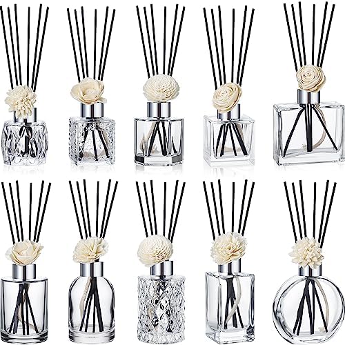 Amazon.com: Tanlade 10 Set Reed Diffuser Bottle Empty Reed Diffuser ...