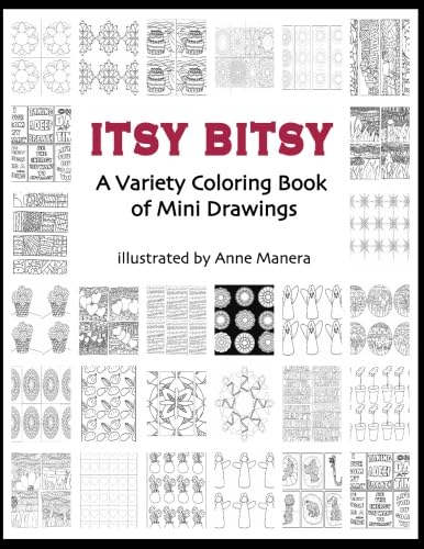 Itsy Bitsy A Coloring Book of Mini Drawings: Manera, Anne ...