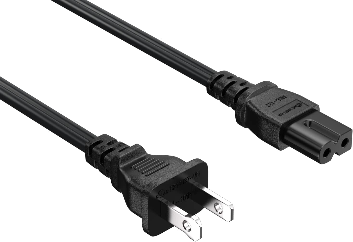Amazon.com: Cable Leader 6 ft 18 AWG Notebook Power Cord, Non-Polarized ...