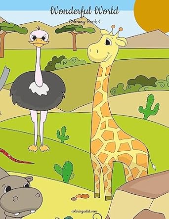 Wonderful World Coloring Book 1: Snels, Nick: 9781978078505: Amazon.com ...