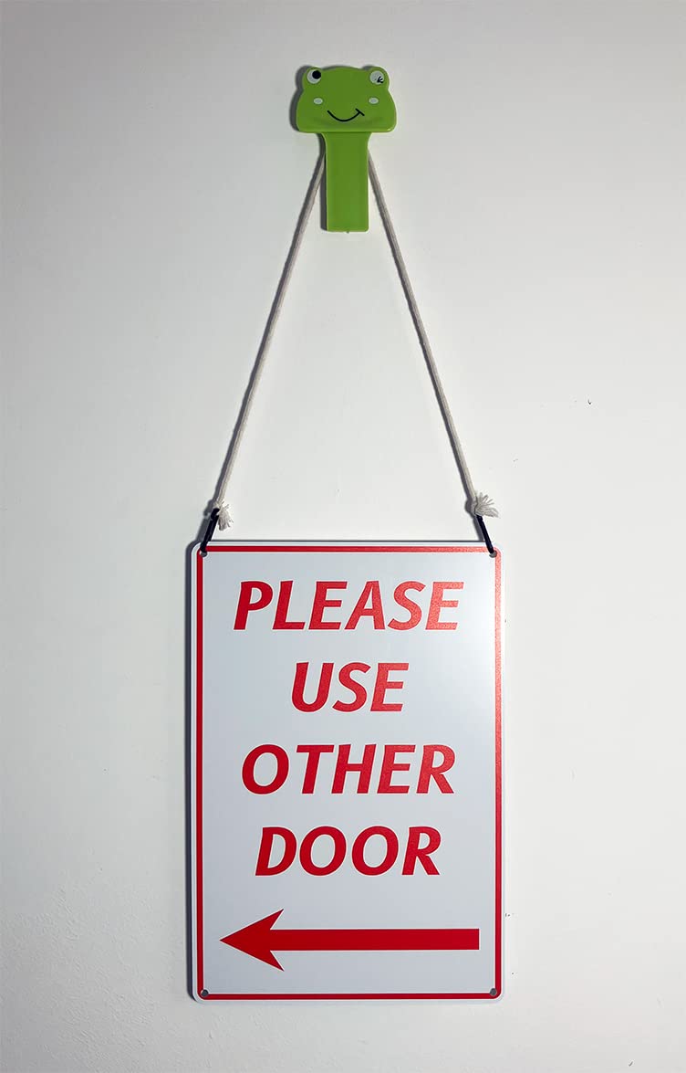 Snapklik.com : Please Use Other Door Sign Left Arrow For Outdoor Or ...