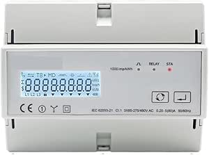 Amazon.co.jp: Energy Consumption Meter Tuya WiFi Three Phase Bi ...