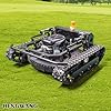 Amazon.com : HENGWANG Robot Remote Control Lawn Mower 90° Climbing ...
