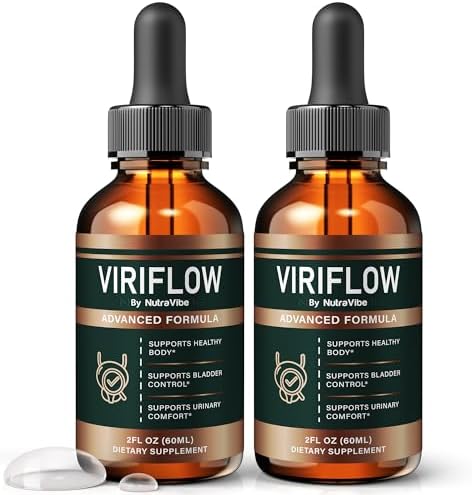 Amazon.com: (2 Pack) ViriFlow Drops – Viri Flow Natural Prostate Health ...