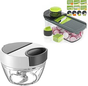 Amazon.com: Ourokhome Mandolin Vegetable Slicer, 10 in 1 ...
