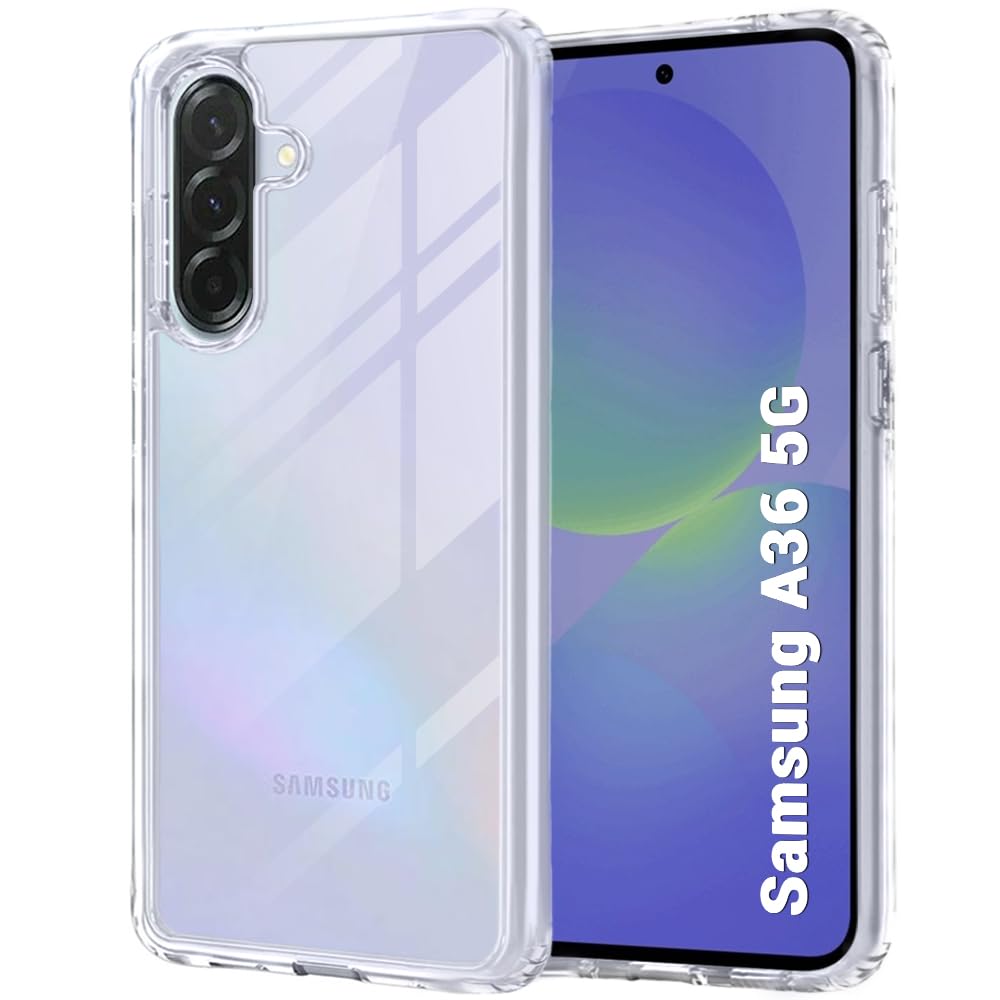 TheGiftKart Ultra-Hybrid Crystal Clear Back Case Cover for Samsung Galaxy A36 5G | Shockproof ...