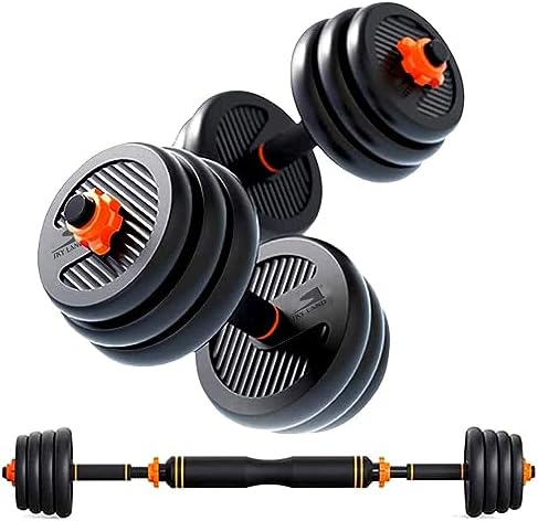 SKY LAND Adjustable Dumbbell and Barbell Set 20KG, 2-in-1 Dumbbells Set ...
