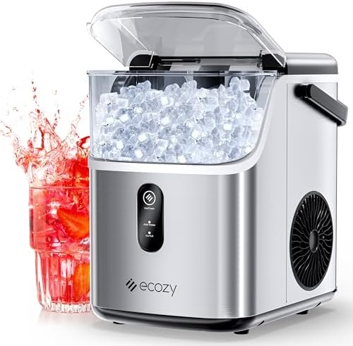 Amazon.com: ecozy Nugget Ice Maker Countertop, Ice Maker with 33 lbs ...