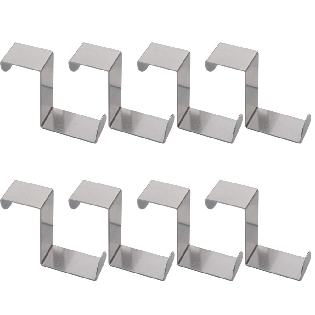 Amazon.com: 8 PCS Over The Door Hooks,Z-Shaped Reversible Sturdy ...
