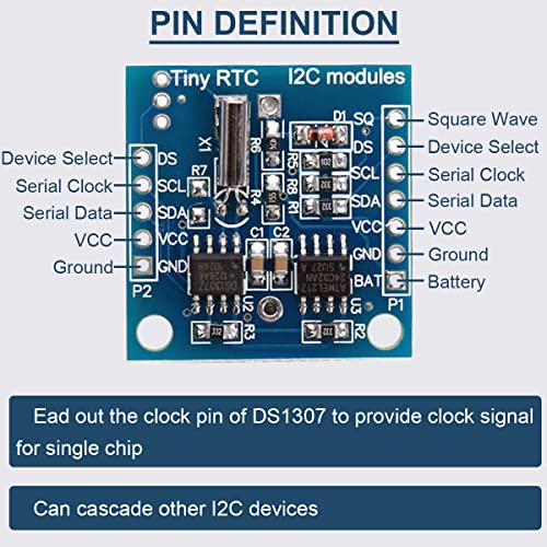 Snapklik.com : DAOKAI 5PCS Tiny RTC I2C Real Time Clock Module AT24C32 ...