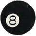 Amazon.com: Black Area Rug, Billboard Pool Eight Ball Carpet, 8 Ball ...