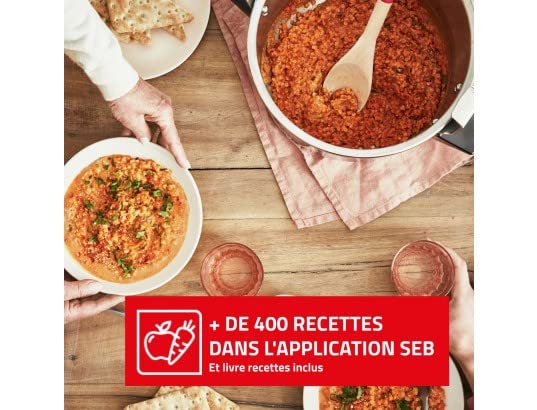 Seb P0531100, Pentola a pressione Authentique, 8L, acciaio inossidabile ...