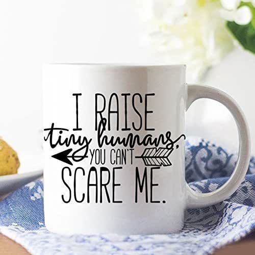 Amazon.com: I Raise Tiny Humans Funny Mom Coffee Mug Microwave and ...
