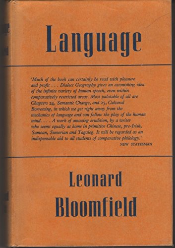 Language: Leonard Bloomfield: 9780030048852: Amazon.com: Books