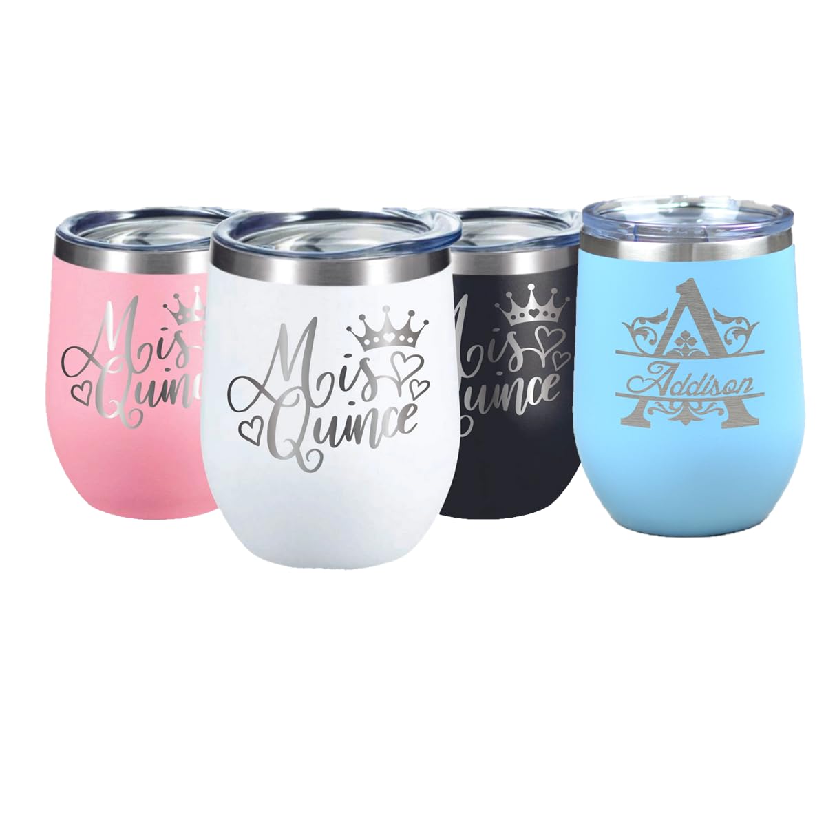 Vaso Vinero Térmico Personalizado Grabado Laser 350ml : Amazon.com.mx ...