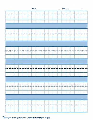 Amazon.com : Raised Line Graph Spacing Paper: WideLines (50 Sheets ...