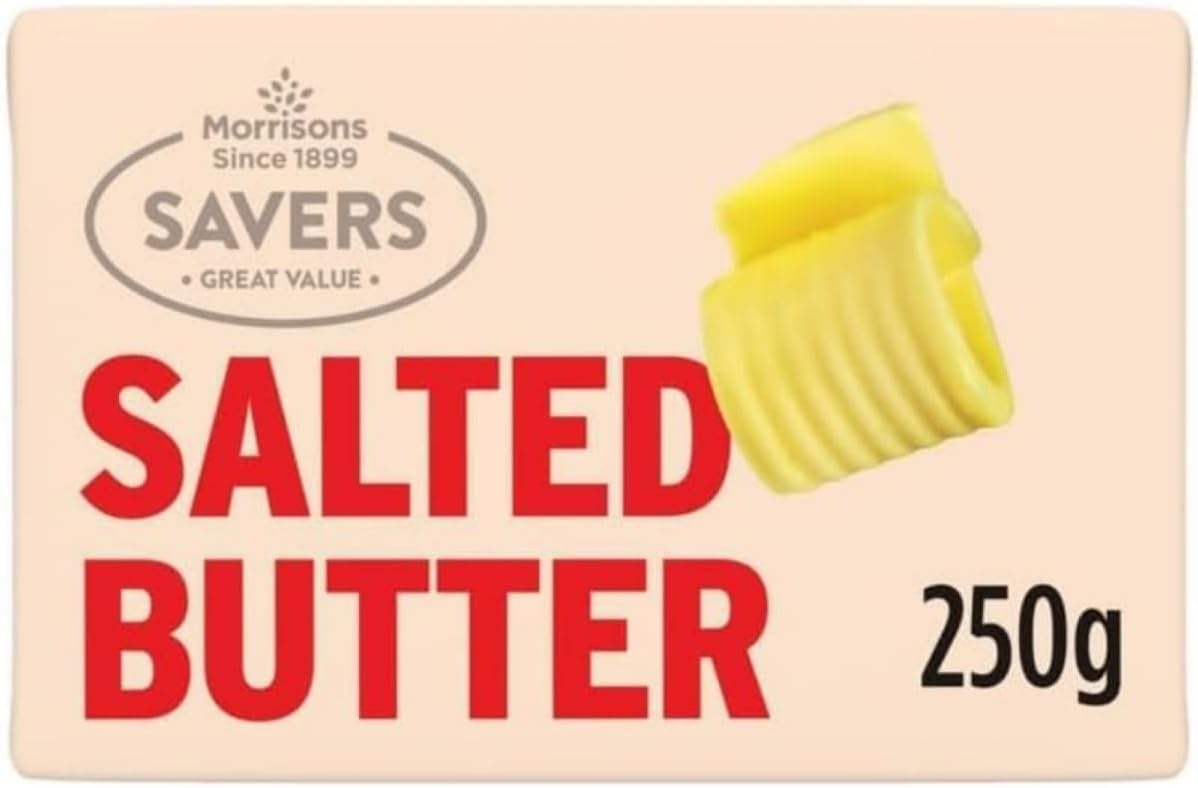Morrisons Savers Salted Butter, 250g : Amazon.co.uk: Grocery