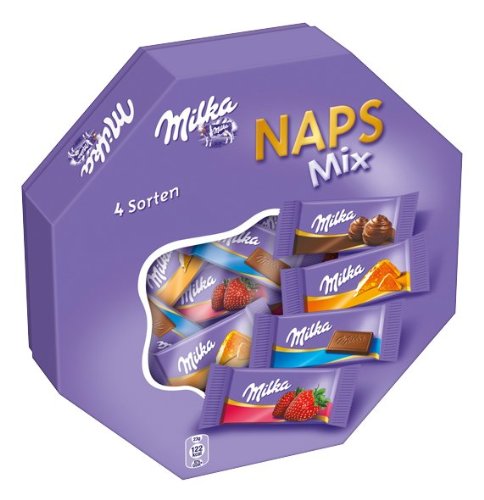 Milka Naps Mix 4 Sorten Schokolade 138g : Amazon.de: Lebensmittel ...