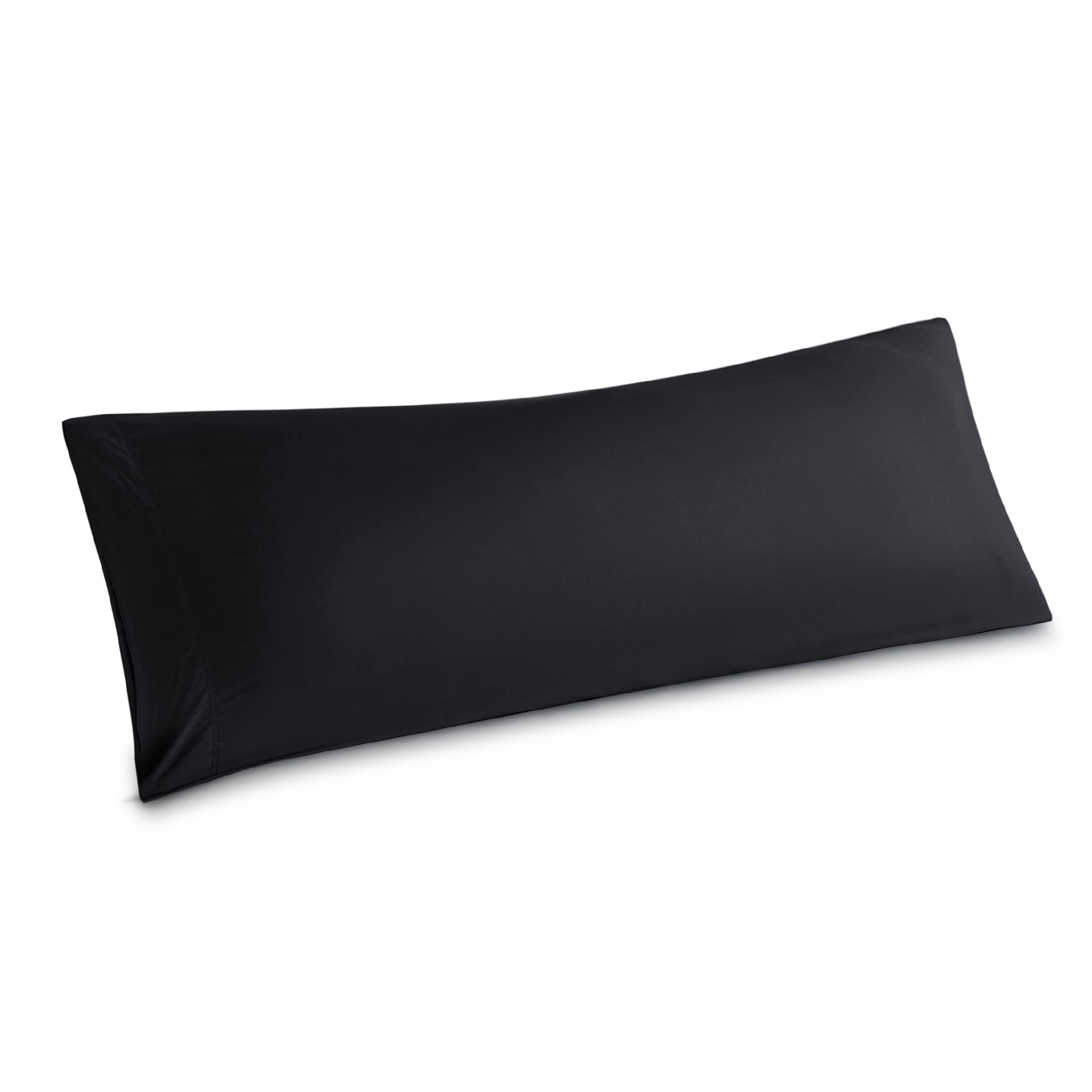 Amazon.com: Bedsure Body Pillow Cover - Black Long Cooling Pillow Cases ...