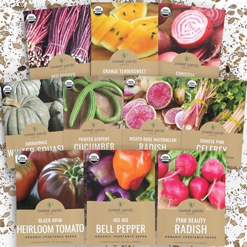 Amazon.com : Container Garden Vegetable and Herb Seeds Organic Variety ...