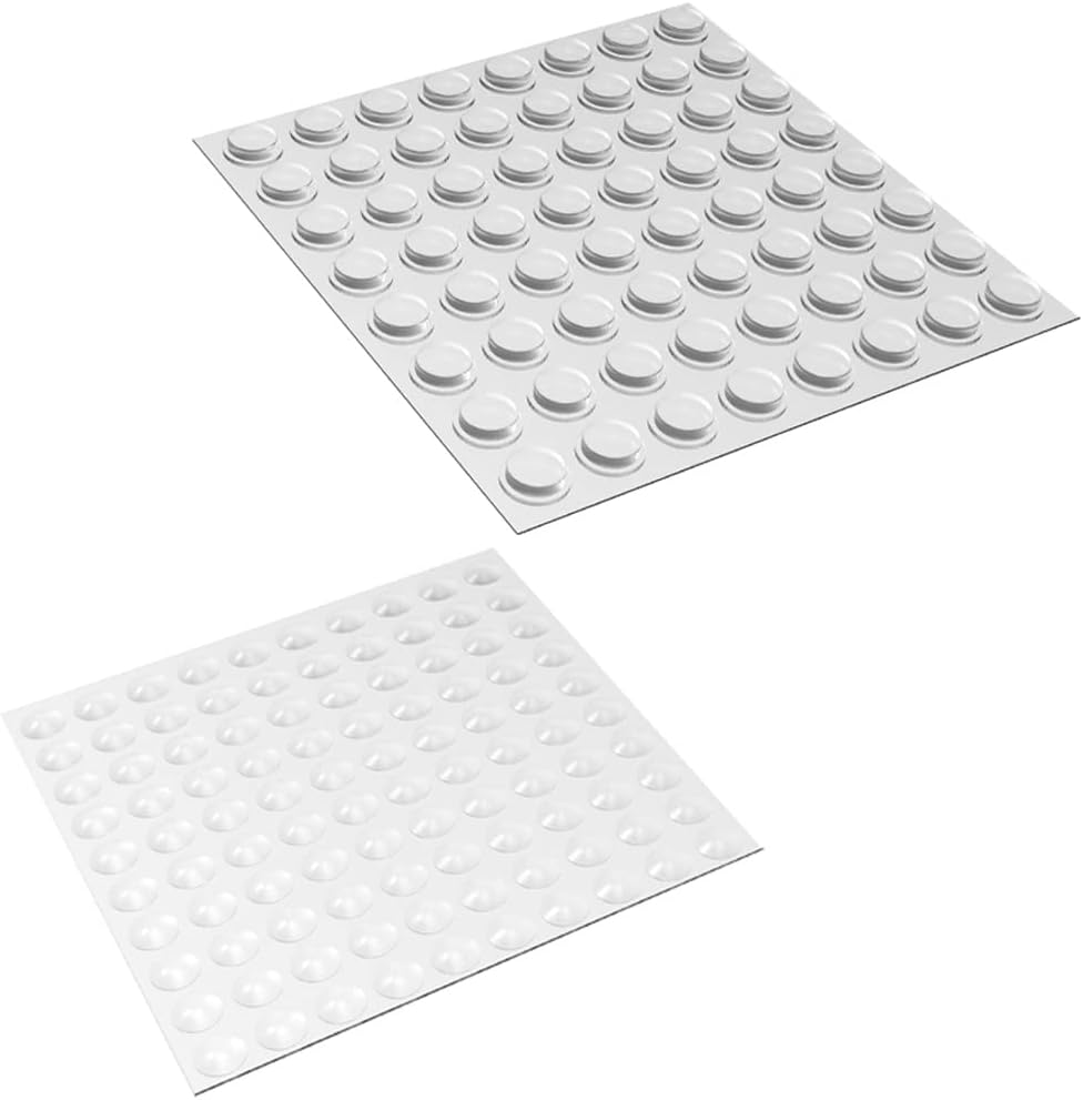 QISANKEE Cabinet Door Bumpers - 164 pcs 3M Silicone Clear Rubber ...