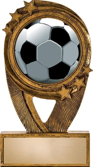 Amazon.com : Crown Awards Gold Soccer Ball Trophies, 5" H Resin Soccer ...