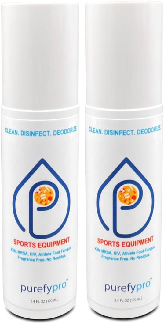 Amazon.com: Purefypro Sports Equipment Disinfectant Spray - (3.4oz, 2pk ...