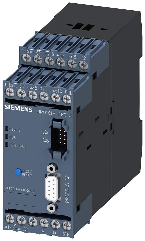 Siemens 3UF7 010-1AU00-0 Motor Control Device, SIMOCODE Pro V, 110 ...