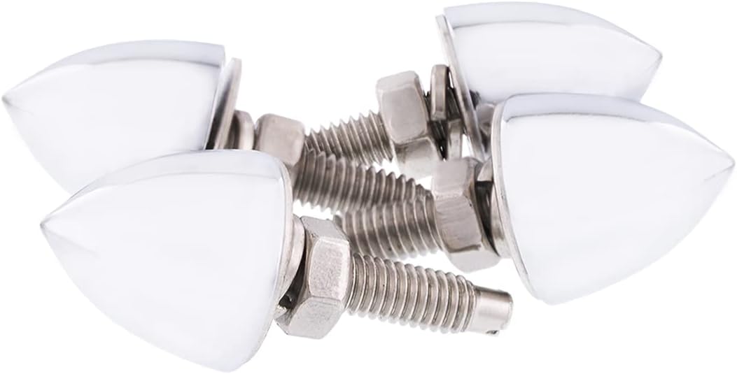 Amazon.com: Gseigvee Pack-4 License Plate Screws Fastener Kit, Red ...