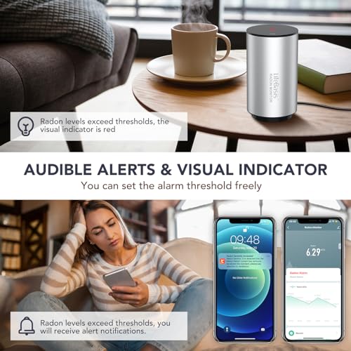 Snapklik.com : Life Basis Radon Detector For Home, Smart Radon Monitor ...