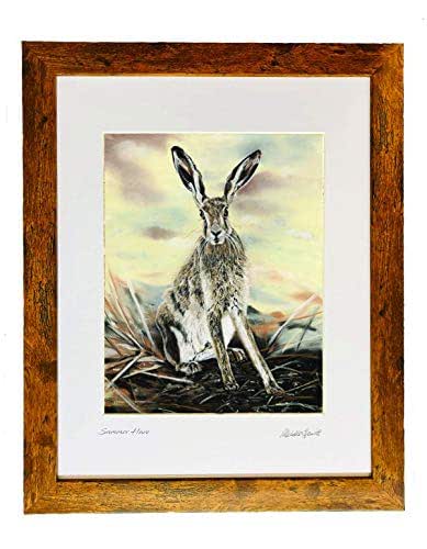 Hare Print by UK Artist Michelle Hewitt : Amazon.co.uk: Home & Kitchen