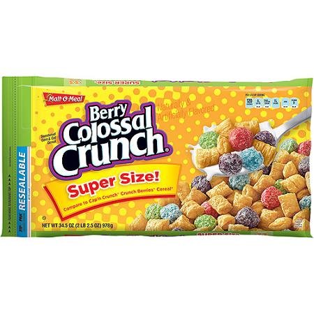 Amazon.com: Malt-O-Meal Berry Colossal Crunch Cereal, 38.5 oz