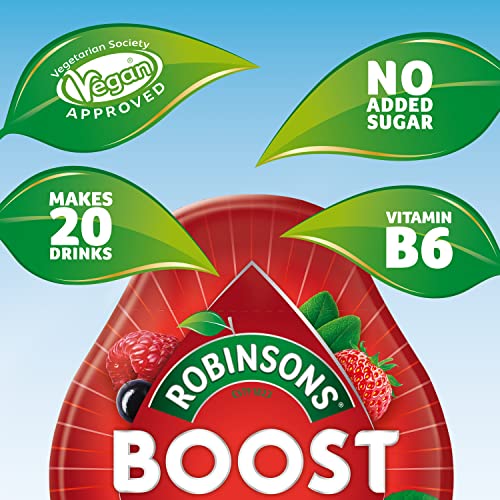 Robinsons Boost Benefit Drops Raspberry, Strawberry & Acai with Vitamin ...