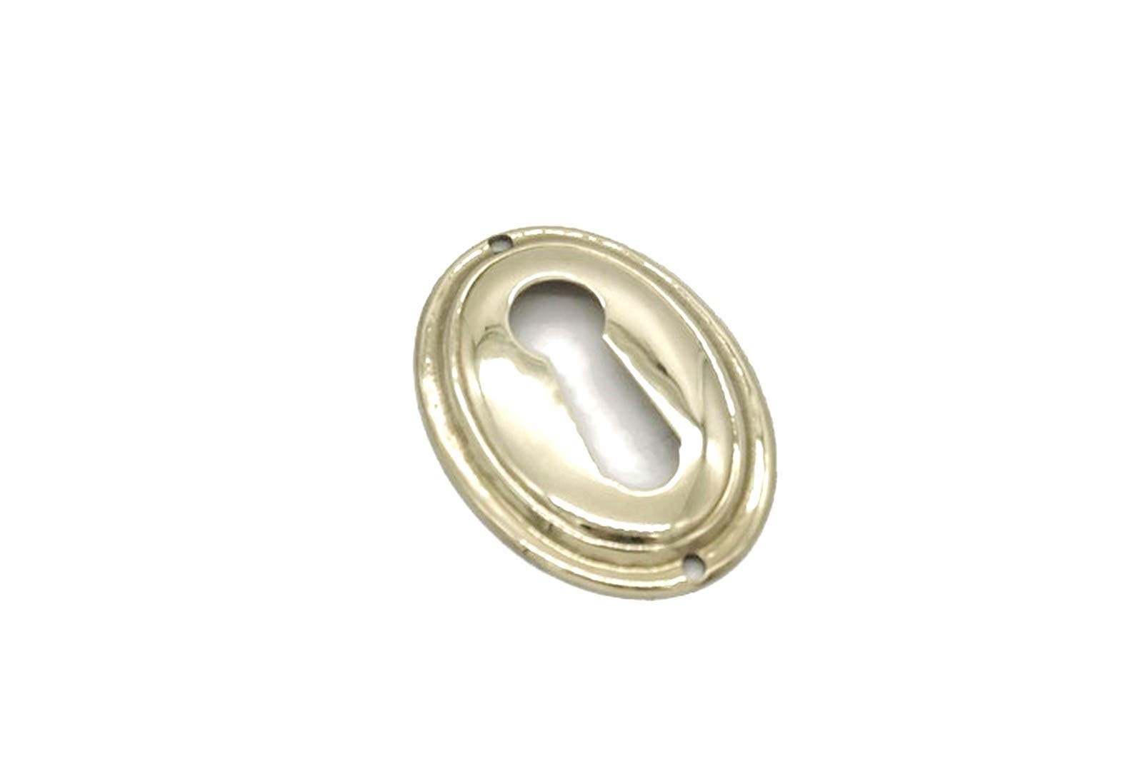 Keyhole Cover Plate 1 5/16" Cabinet Furniture Lock Escutcheon Key Hole ...