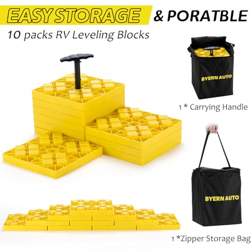 Snapklik.com : BYERNAUTO 10 Pack RV Leveling Blocks, Heavy Duty Camper ...
