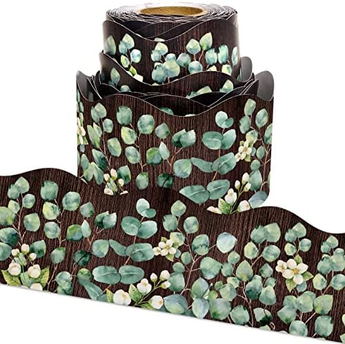 Amazon.com: Eucalyptus Bulletin Board Border Rustic Farmhouse Die-Cut ...