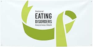 Amazon.com: Eating Disorders Week Banner Backdrop Holiday Sign Wall ...