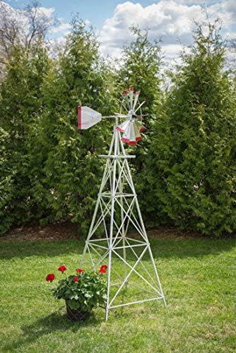 Amazon.com: 8 Ft Made in The USA Premium Aluminum Decorative Garden ...