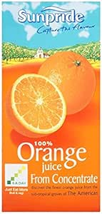 ( 12 Pack ) Sunpride 100% Orange Juice from Concentrate 1 Litre ...