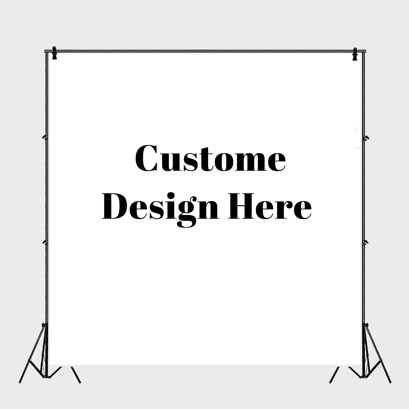 Amazon.com : Yeele 6.5x6.5ft Backdrop Customized Your Image Logo Square ...