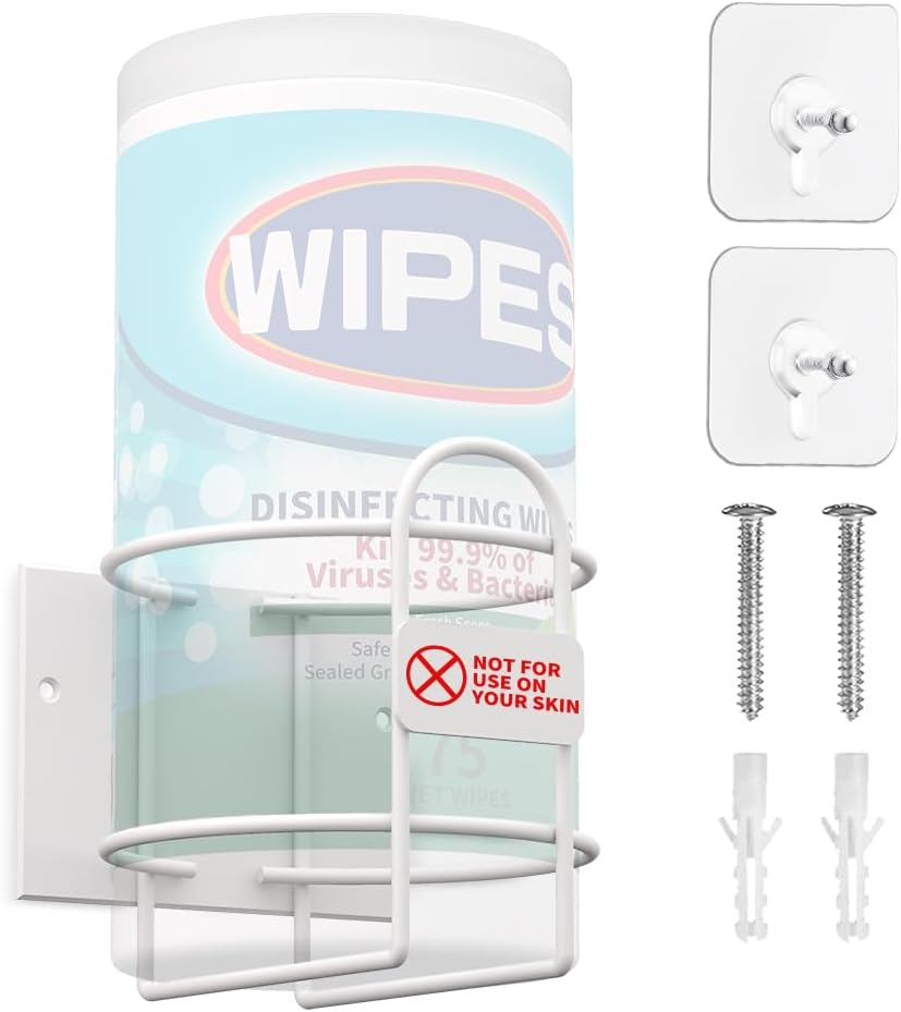 Amazon.com: Versatile Wall-Mount Wipes Holder for Cleaning Wipes - Easy ...