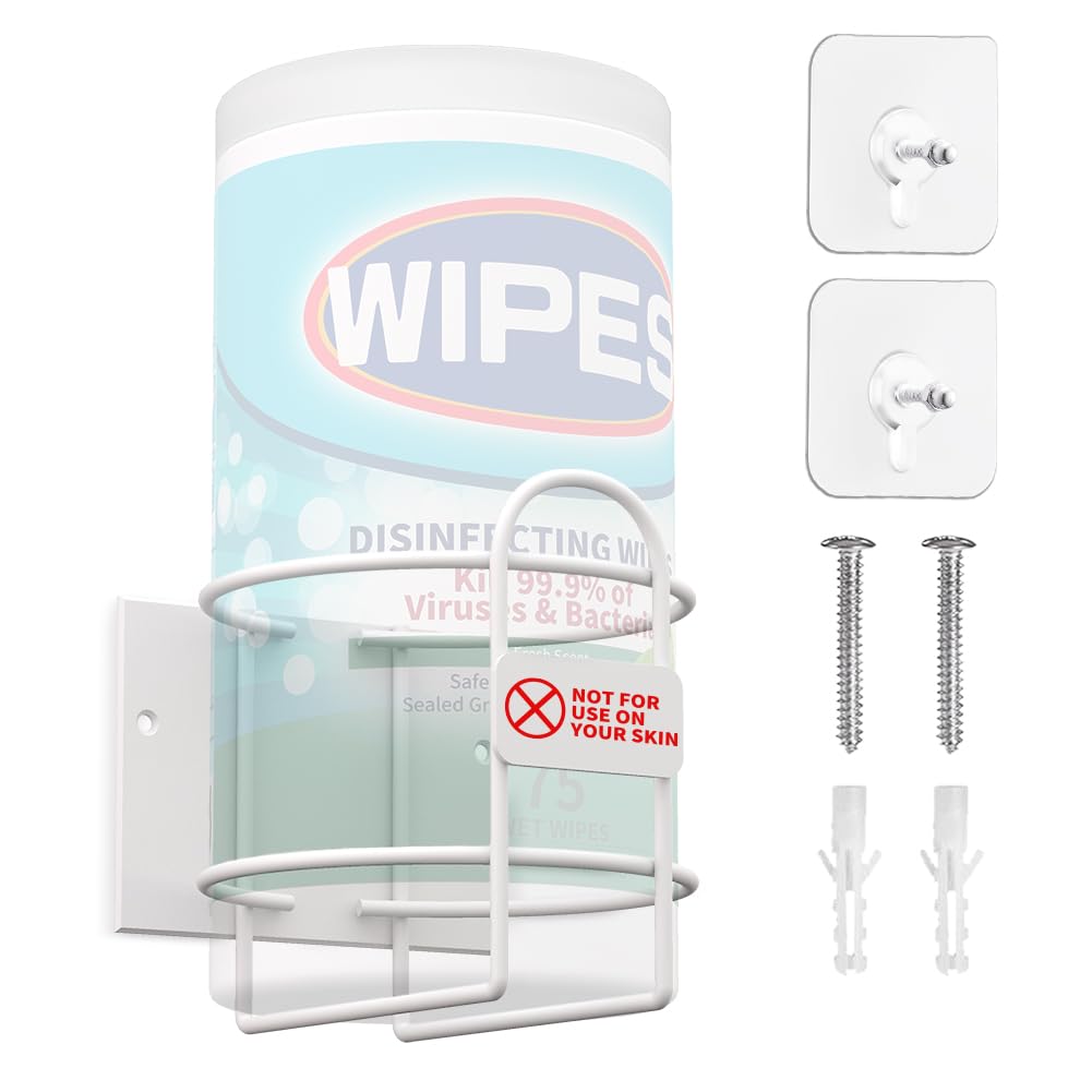 Amazon.com: Wipes Holder, Wall Bracket for Cleaning Wipes - Two Ways of ...