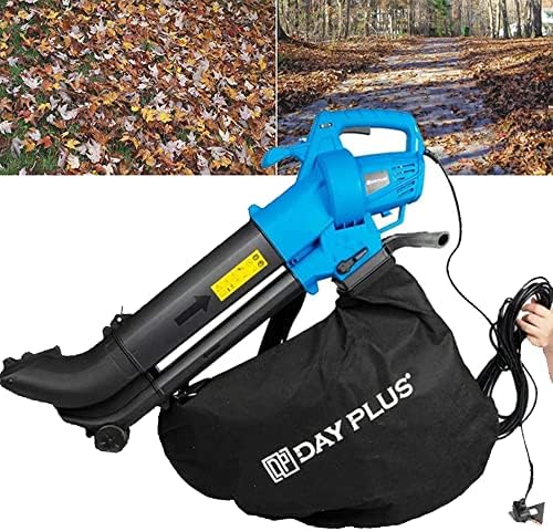 3500w Electric Leaf Blower Garden Vacuum Leaf Collector with 10:1 ...