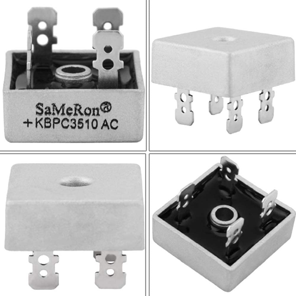 Silicon Bridge Rectifier,10pcs KBPC3510 35A 1000V Metal Case Silicon ...
