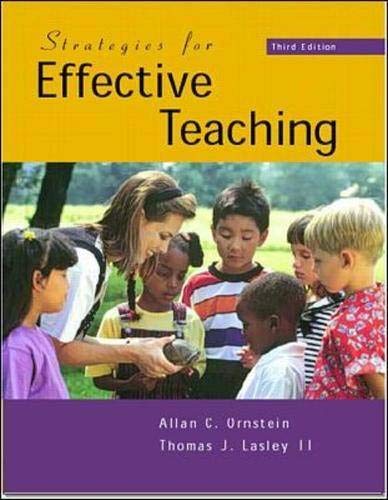 Strategies for Effective Teaching: Ornstein, Allan C, Lasley, Thomas J ...