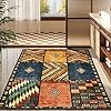 Small Rugs 80 x 80cm Square Rug, Moroccan Geometric Area Rugs, Short ...