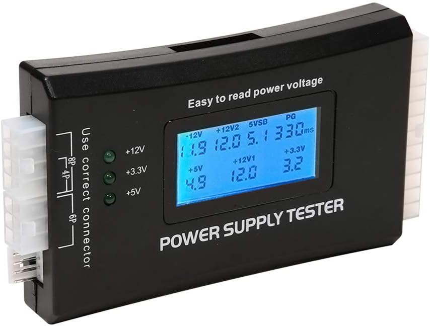 Amazon.com: Computer PC Power Supply Tester ATX Power Supply Testing ...