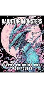 Amazon.com: Dark Mythical Creatures Horror Coloring Book: Shadows of ...