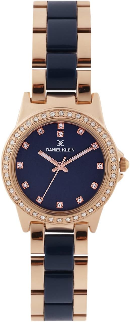 Daniel Klein Analog Blue Dial and Band Women's Stainless Steel Watch ...
