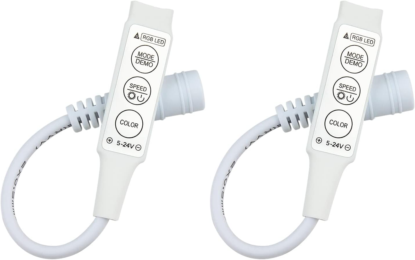 Amazon.com: RGBZONE 2-Pack 4-PIN LED Controller, DC 5V/12V/24V 3x2A, 3 ...